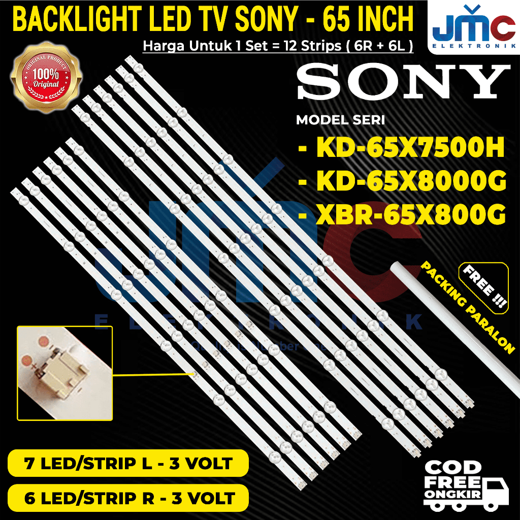 Jual Backlight TV SONY 65 Inch KD-65X7500H KD-65X8000G XBR-65X800 ...