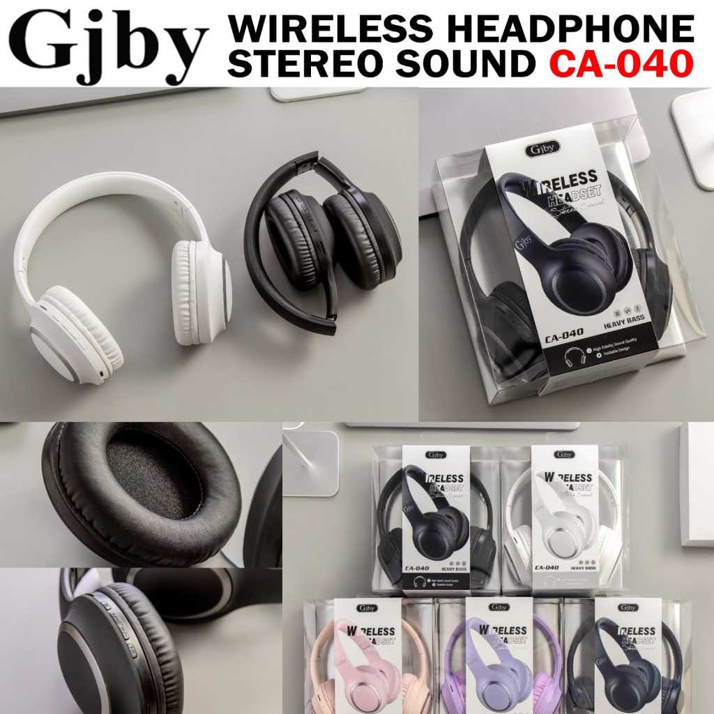 Jual HEADPHONE SPORT WIRELESS ORIGINAL WITH TF CARD AND FUNCTION BUTTON KABEL CHARGE GJBY CA-040 ...