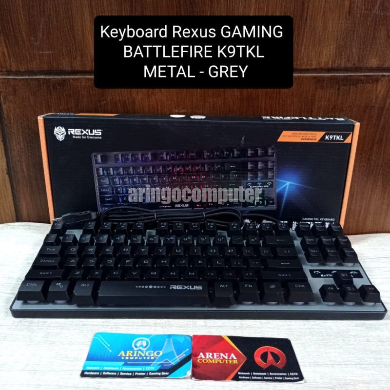 Jual Keyboard Rexus GAMING BATTLEFIRE K9TKL METAL - GREY | Shopee Indonesia