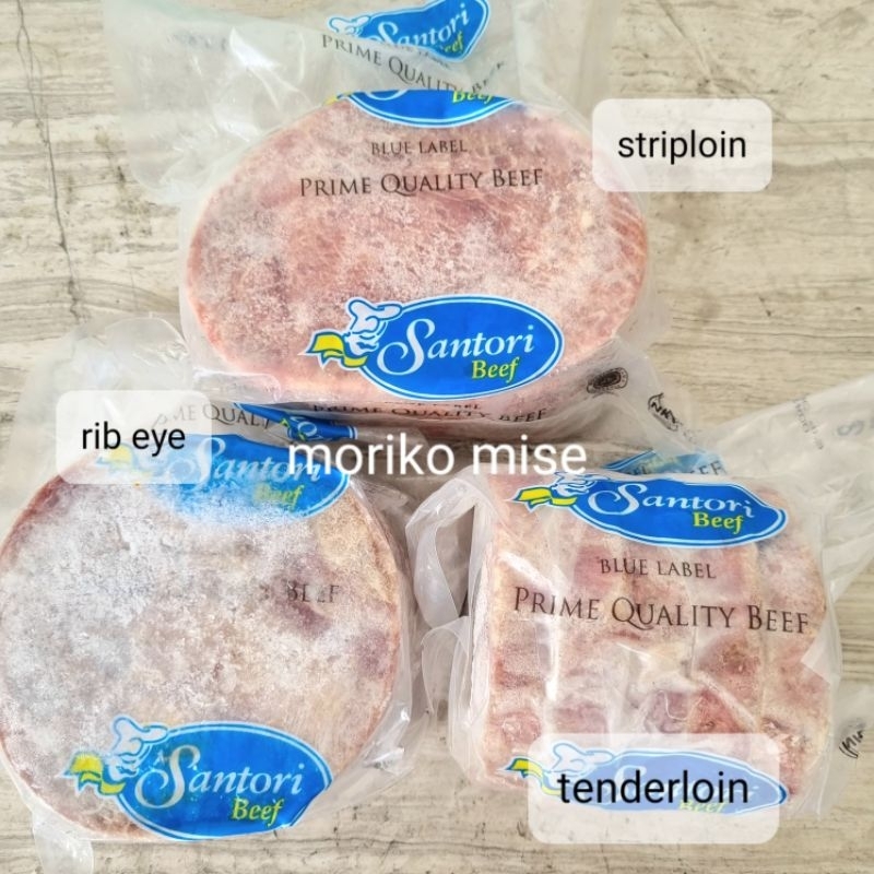 Jual [ 1 kg ] SANTORI blue label meltique steak beef steak wagyu meltiq ...