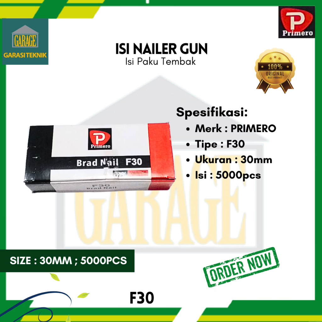 Jual isi paku tembak F30, isi nailer gun F30 | Shopee Indonesia