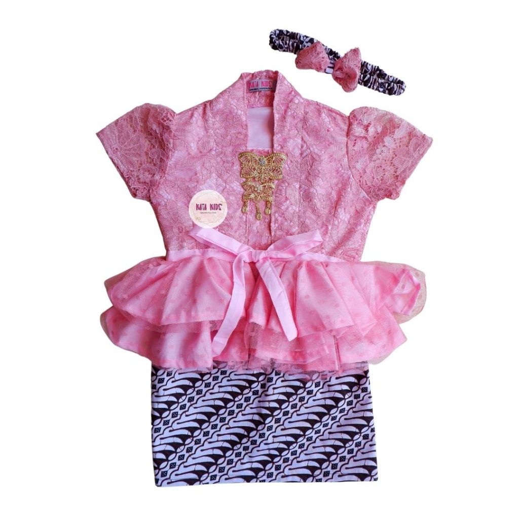 Jual Kebaya Baby Newborn / Kebaya Bayi Maheswari Rok Putih | Shopee ...