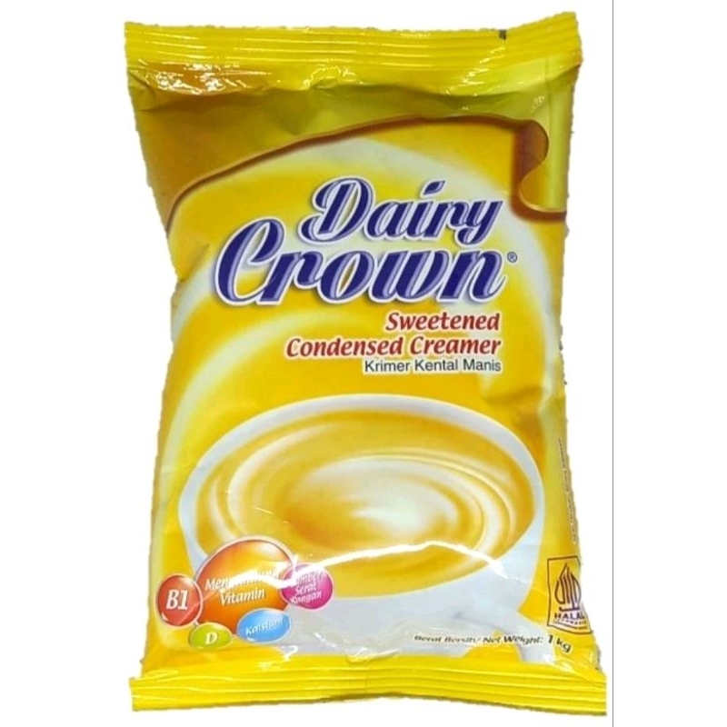 Jual Dairy Crown 1kg / Susu Krimer Kental Manis 1kg Dairy Crown ...