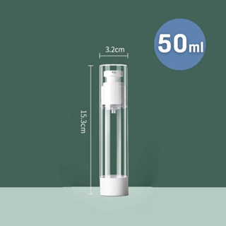Jual Botol Airless Clear Pump Lotion 15ml 30ml 50ml Refillable / Botol ...