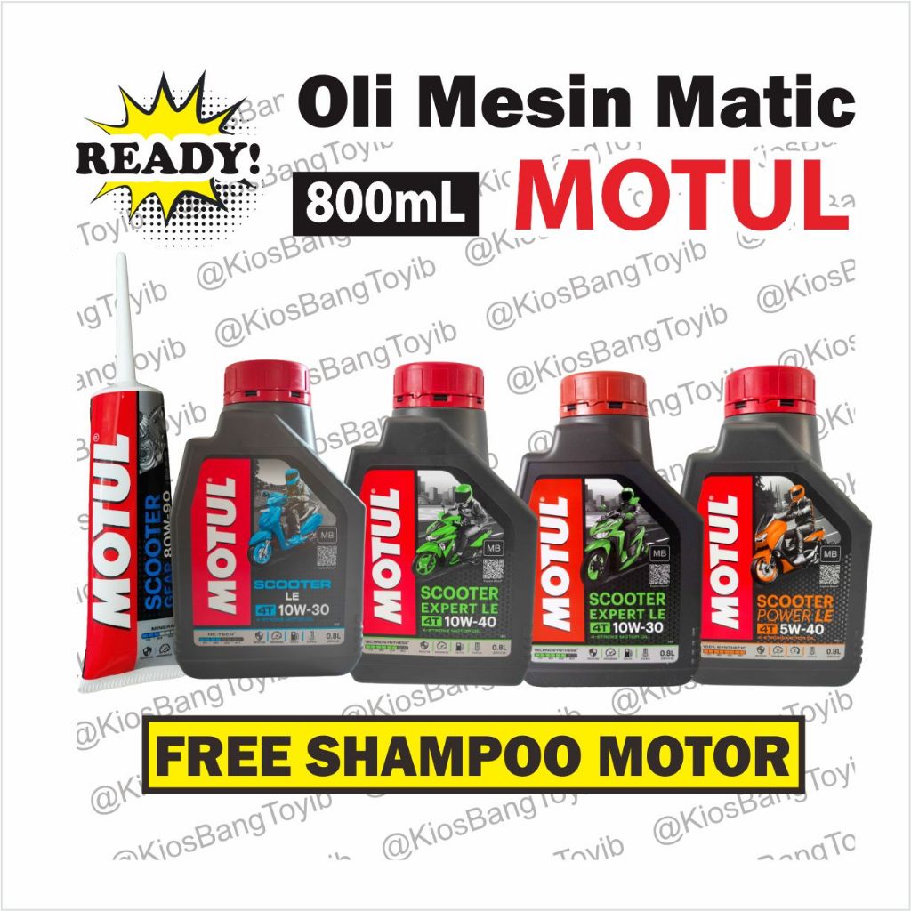 Jual Oli Motor Matic MOTUL Scooter LE Expert LE Power LE 10w-30 10w-40 ...