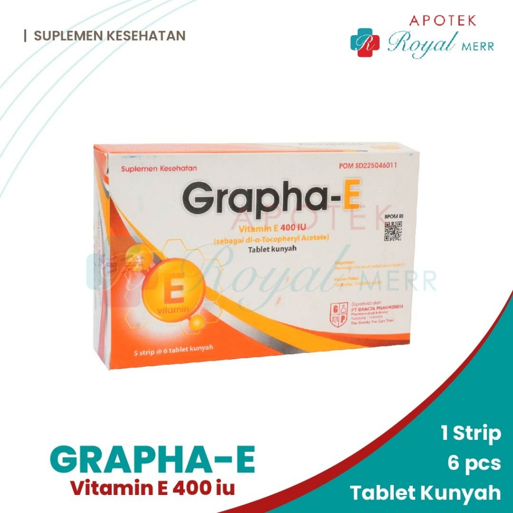 Jual GRAPHA-E STRIP ISI 6 TABLET Untuk Memenuhi Kebutuhan Vitamin E ...