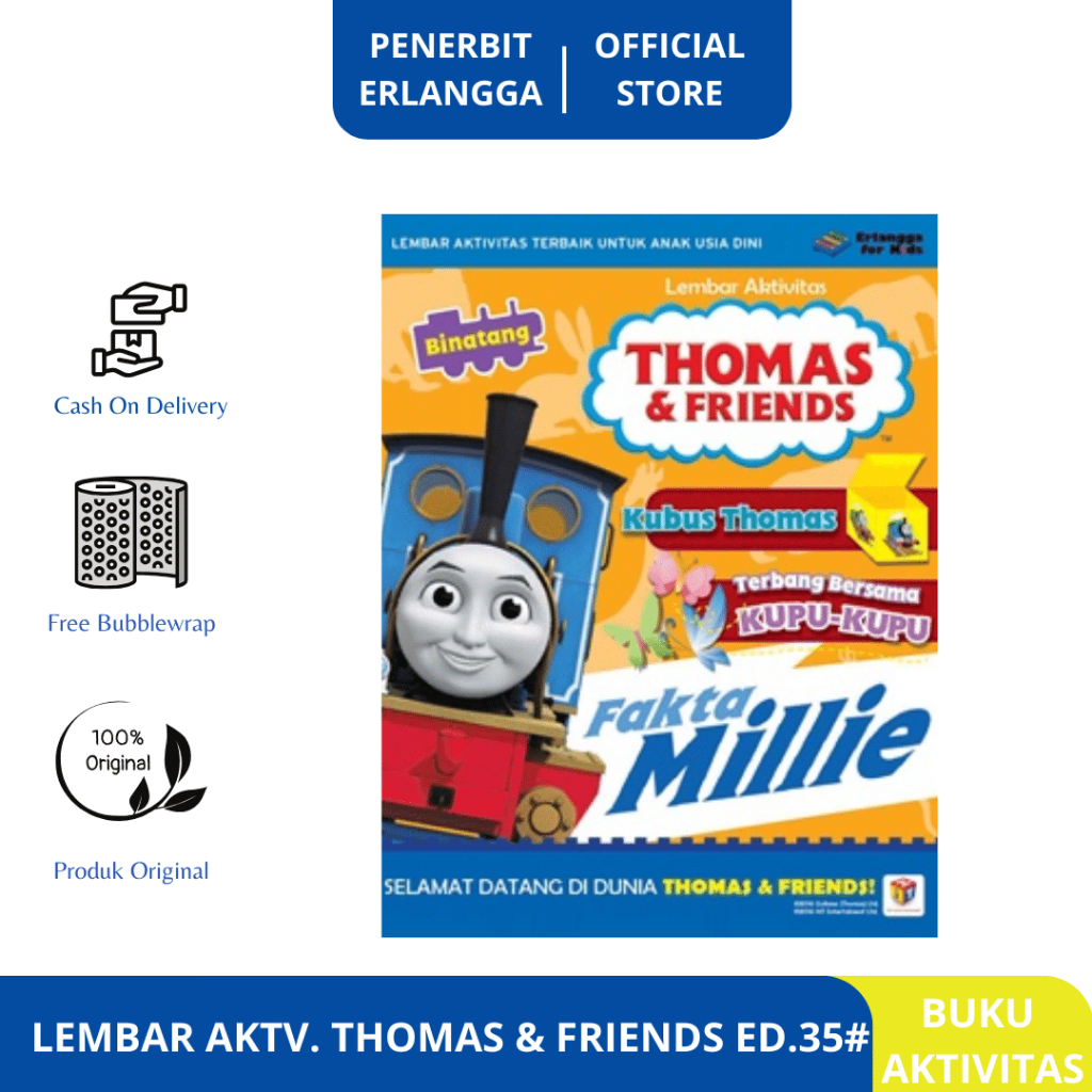 Jual [Erlangga Official] Buku Aktivitas Anak: Lembar Aktivitas Thomas & Friends Edisi 35 ...