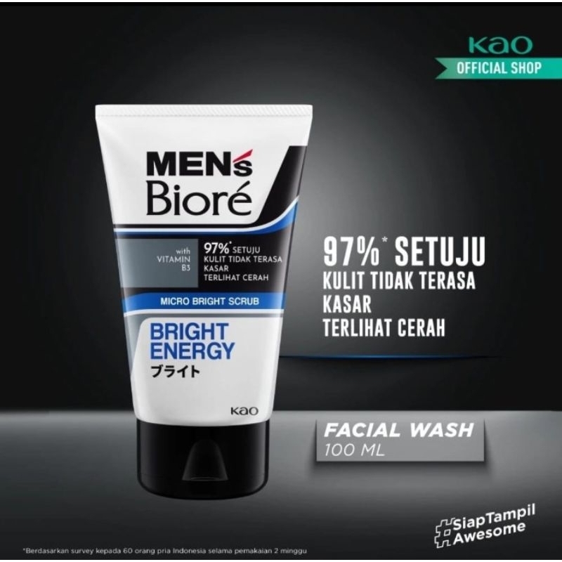 Jual Biore Face Wash Men 100 Gram | Shopee Indonesia