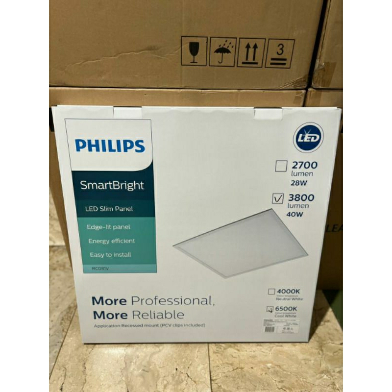 Jual led panel philips RC081V 40w 40 watt 60x60 led385 / philips RC081 28 watt 28w 60x60 ...
