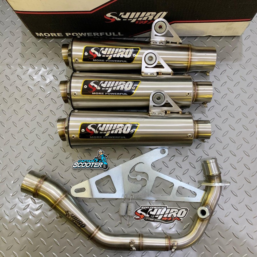 Jual SHIJIRO M2 Knalpot Long Full System Vespa Sprint Primavera S LX ...