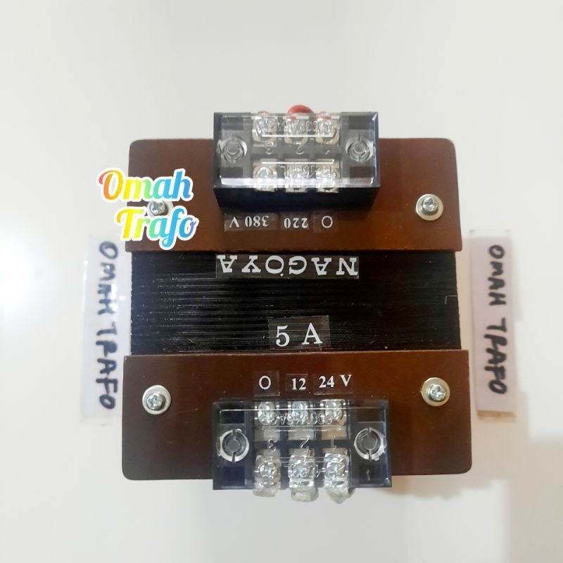 Jual trafo 5A step down 220 380v / 12 24v model terminal kaca | Shopee ...