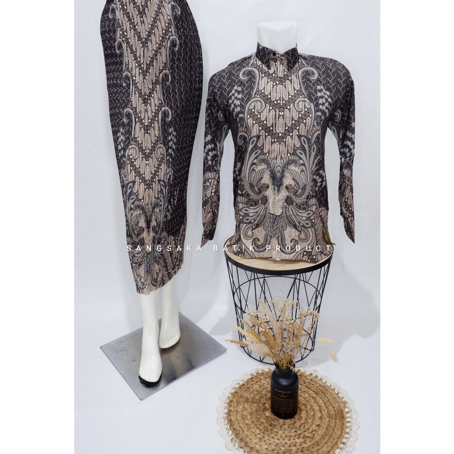 Jual MODEL LCE574 Batik couple / baju batik couple / batik set / batik ...