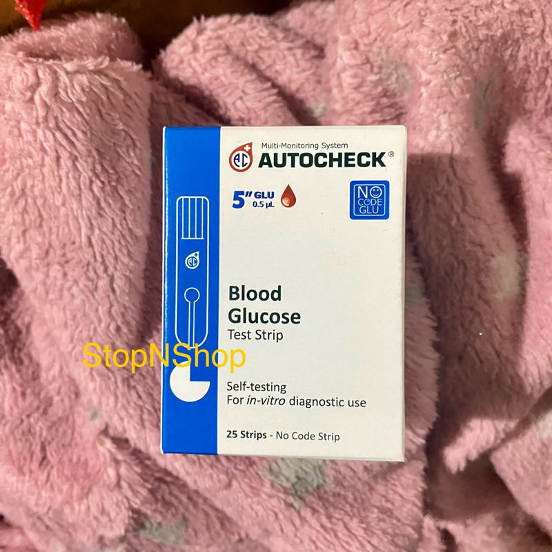 Jual Autocheck Strip Gula Darah Isi 25pcs Blood Glucose Test Strip ...