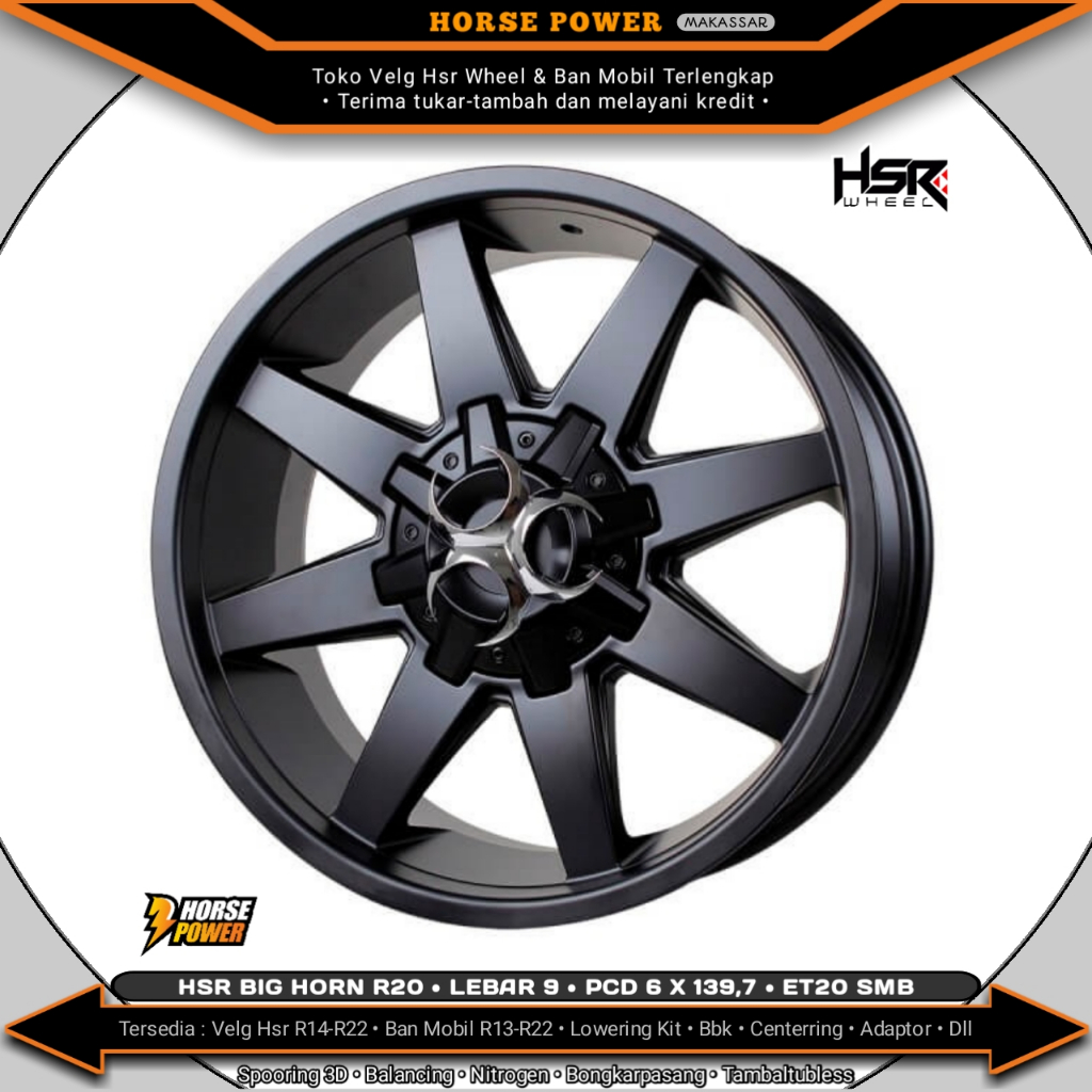 Jual Velg R20 • Mobil 6 Baut Roda • Single Pcd 6 x 139,7 • Hsr Big Horn | Shopee Indonesia