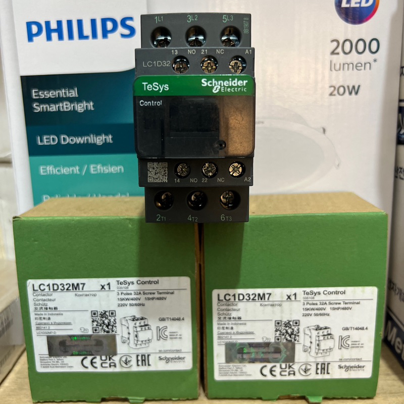 Jual Kontaktor Contactor Lc1d32m7 220v Schneider Original Shopee