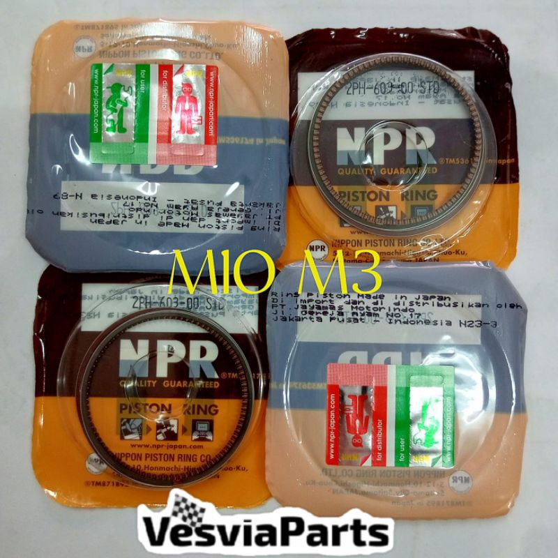 Jual RING SEHER RING PISTON " STD ~ 50 " MIO M3 MIO 125 MIO Z SOUL GT ...