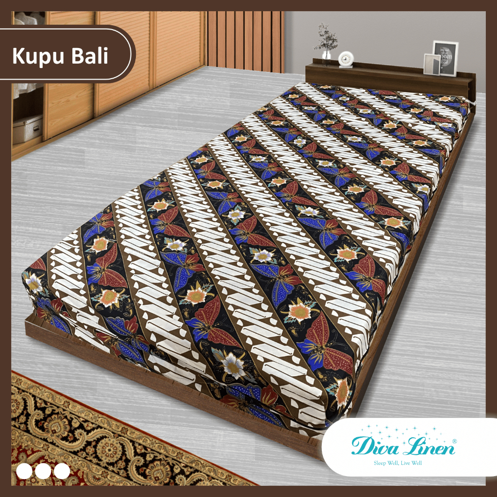 Jual Sarung Kasur Busa Resleting Anti Geser Super Nyaman - Motif Batik ...