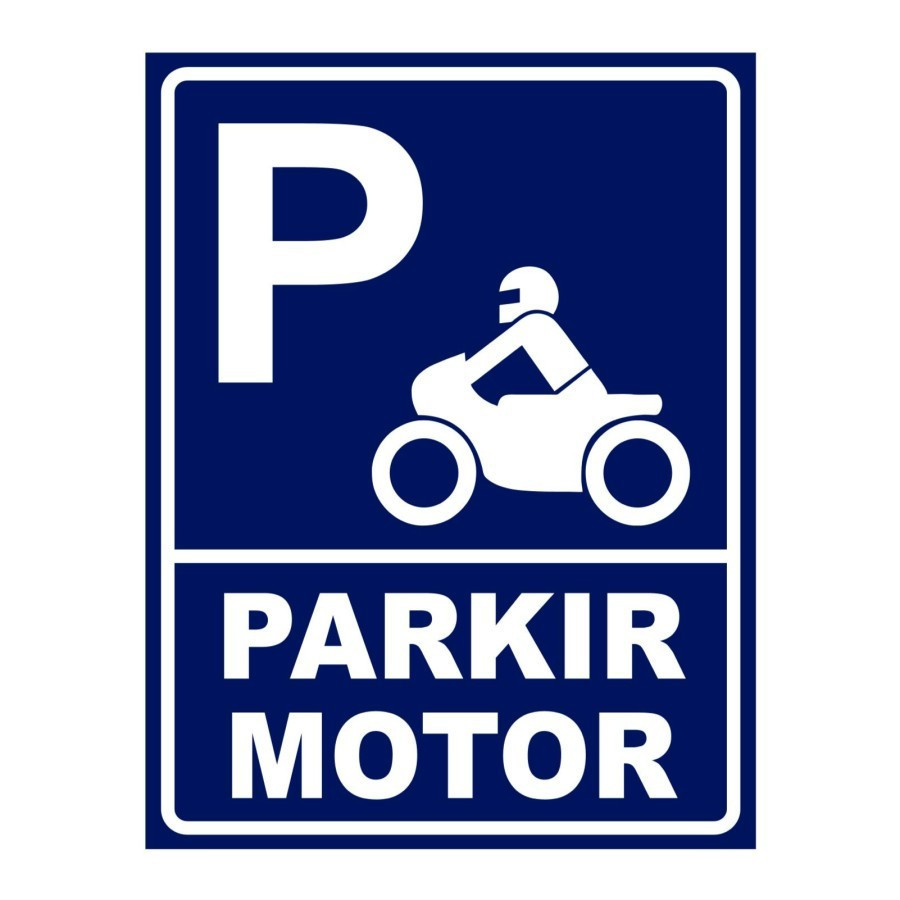 Jual SIGN STIKER 23X30 CM TEMPAT PARKIR MOTOR RAMBU K3 SAFETY | Shopee ...