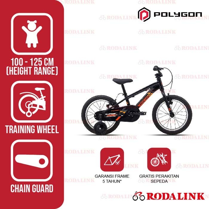 Jual Polygon Sepeda Anak Dengan Roda Bantu Crosser 16 | Shopee Indonesia