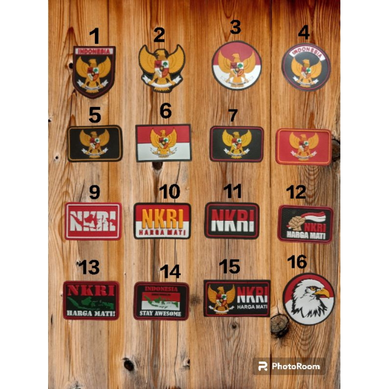 Jual Logo rubber patch Garuda NKRI | Shopee Indonesia