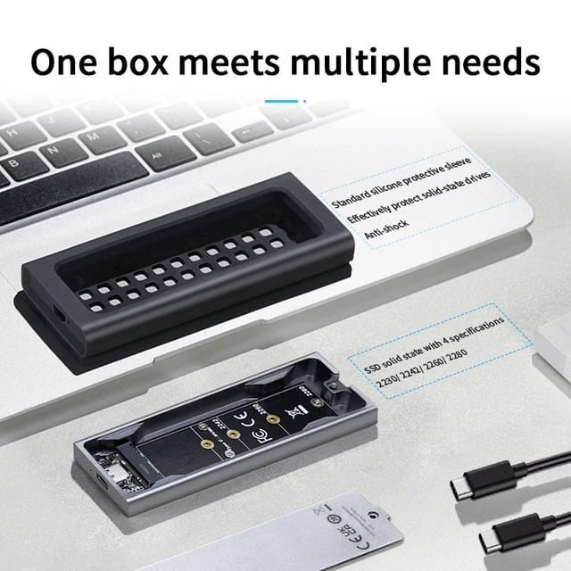 Jual Enclosure Lexar E6 E-6 | USB-C to M.2 SSD NVMe/SATA | USB 3.2 Type ...