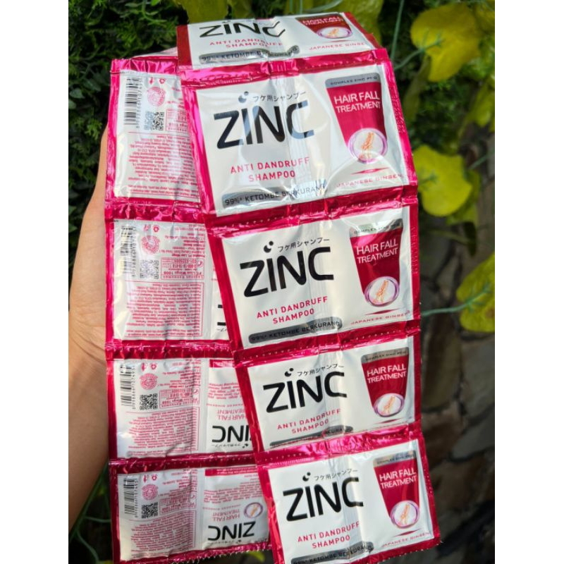 Jual ZINC SHAMPO RENTENG ISI 12 PCS | Shopee Indonesia