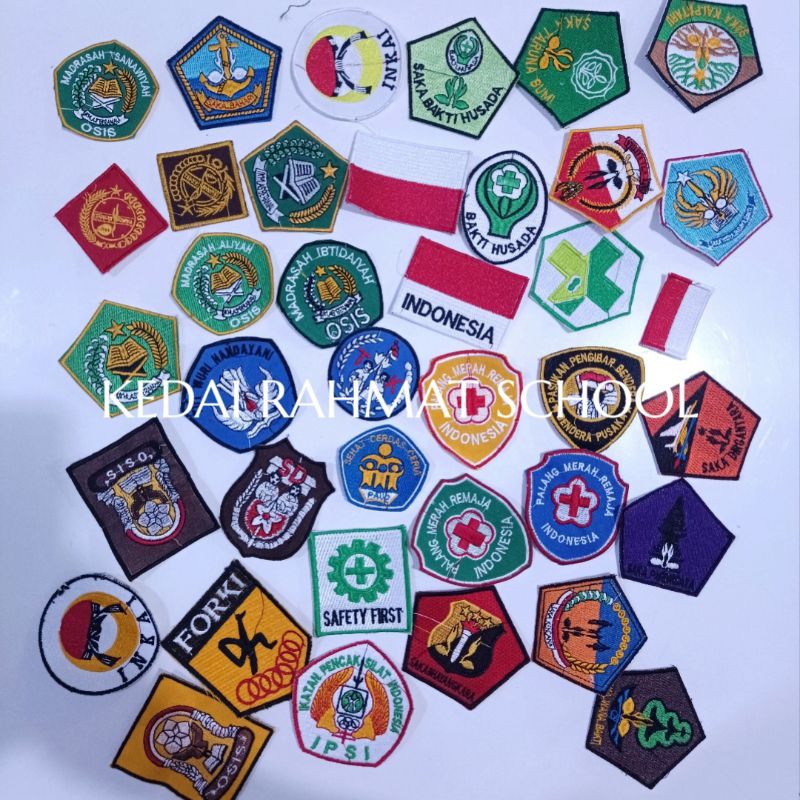 Jual Bet Badge Logo Osis Sekolah SD SMP SMA Pramuka MI MTS DEPAG MA TUT ...