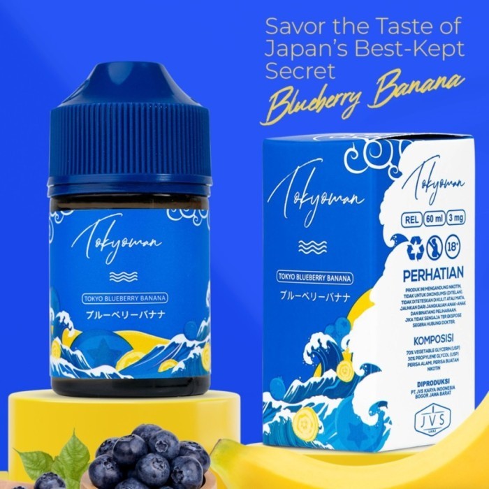 Jual LIQUID TOKYOMAN BLUEBERRY 60ML TOKYO BLUEBERRY BANANA | Shopee ...