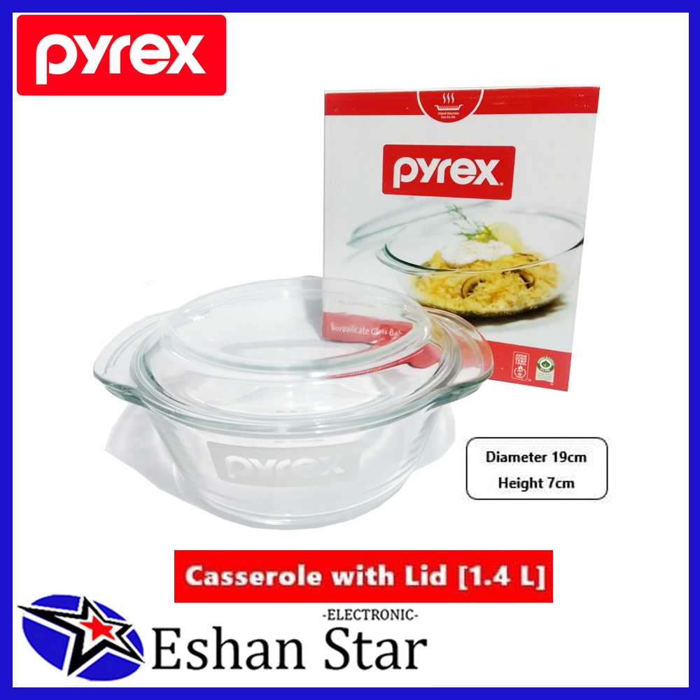 Jual Pyrex Casserole With Lid 1.4L | Shopee Indonesia