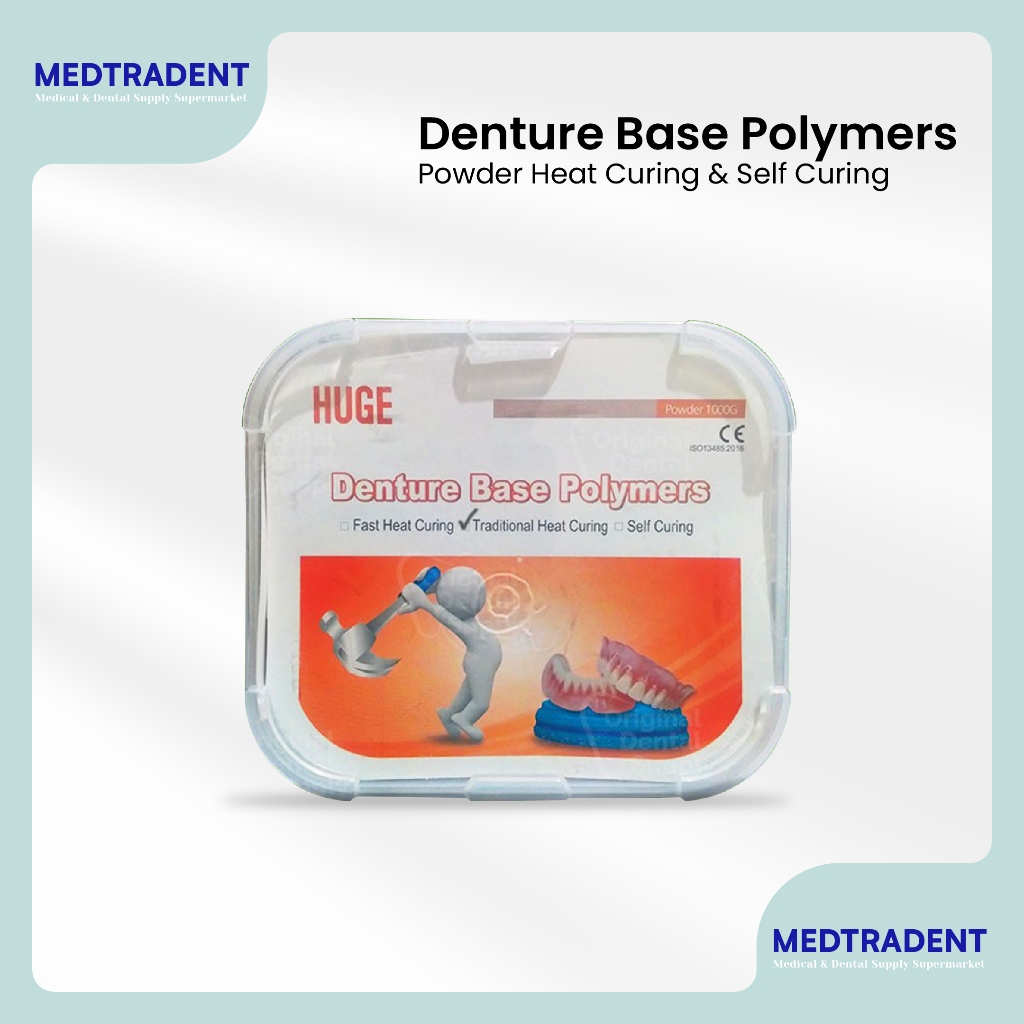 Jual Medtradent - Huge Dental Powder Denture Base Polymers 1 kg | Shopee Indonesia