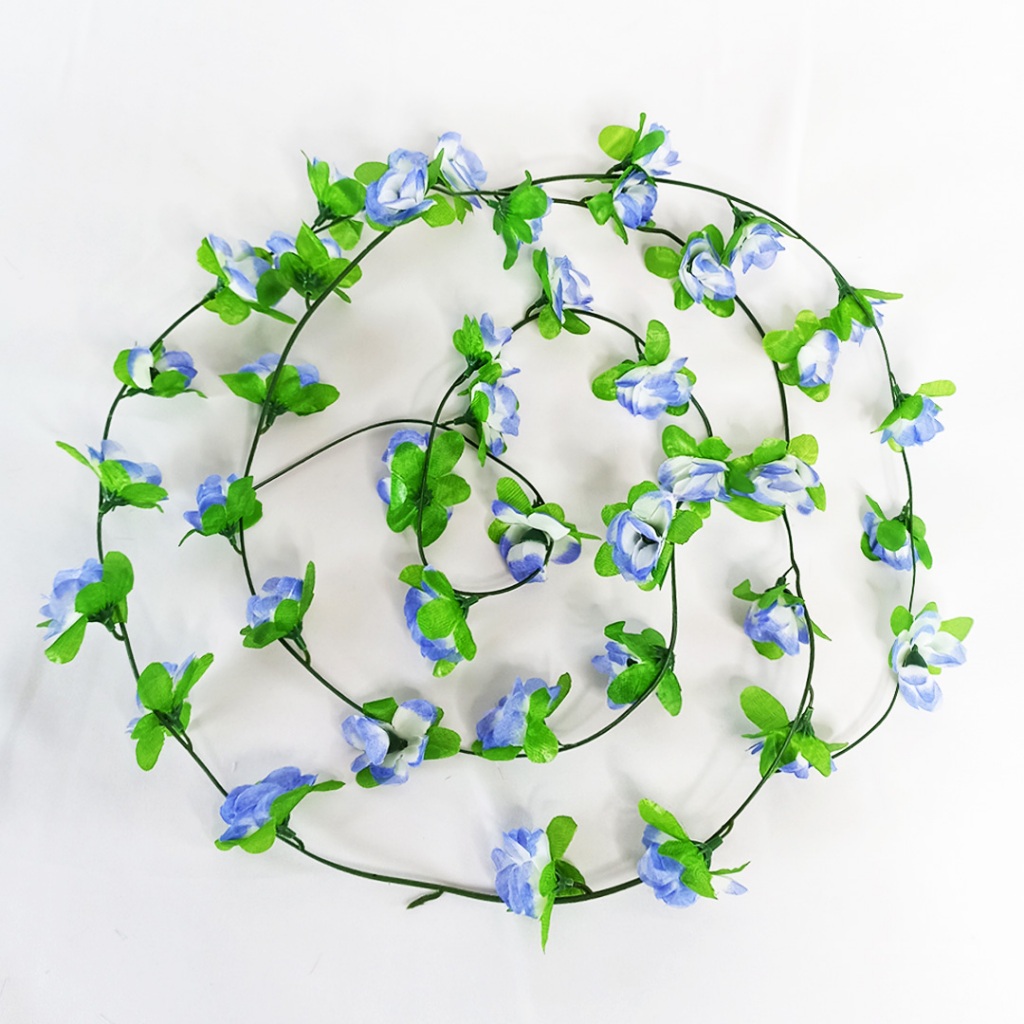 Jual BG / COD / Bunga Rambat Palsu Bunga Juntai Imitasi Mawar Rose ...