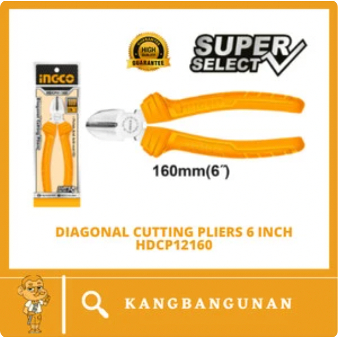 Jual TANG POTONG BASIC DIAGONAL PLIERS 6" 6 " INGCO SUPER SELECT ...