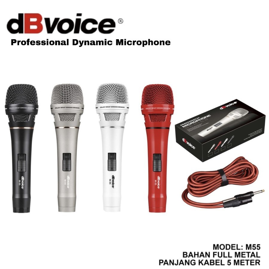 Jual MIC KABEL DB VOICE M 55 / M55 ORIGINAL DBVOICE PROFESIONAL MIC | Shopee Indonesia