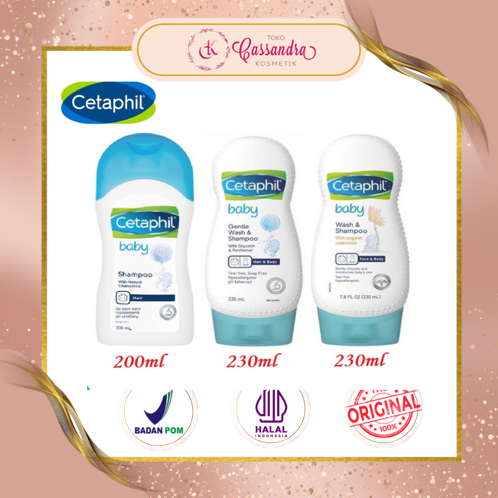 Jual CETAPHIL BABY GENTLE WASH & SHAMPOO 200ML/230ML ALL VARIANTS (BPOM ...