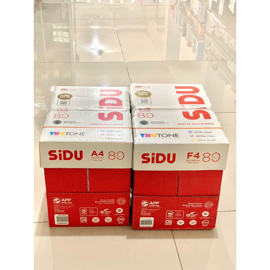 Jual Kertas Hvs Sidu F4 / A4 80 gram | Shopee Indonesia