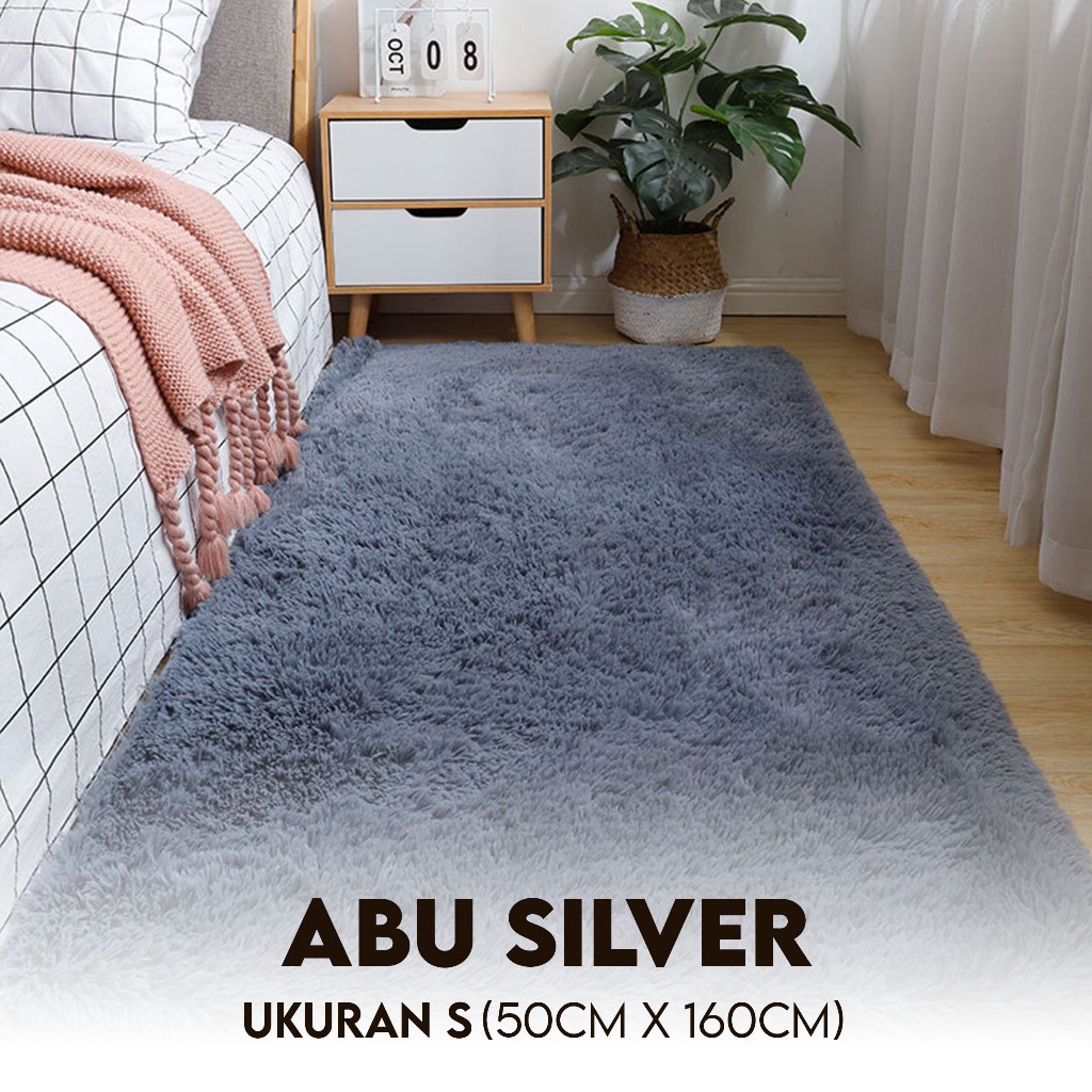 Jual Karpet Fluffy Bulu Lantai Carpet Tebal Alas Duduk Ruang Tamu Rumah ...
