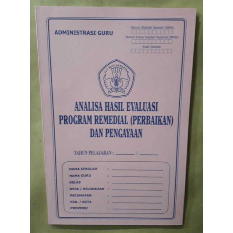 Jual Buku Administrasi Guru - Laporan Daftar Penilaian/Remedial ...