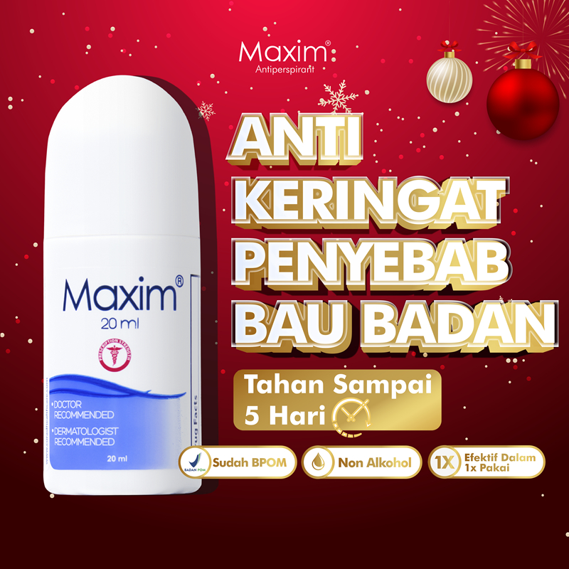 Jual Maxim Antiperspirant 15% Deodoran Roll-on Isi 20ml - Solusi ...
