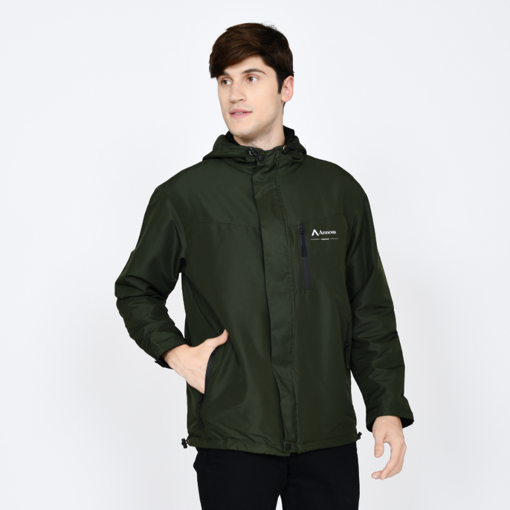 Jual Armous Jaket Parasut Pria Windbreakers Outdoor Waterproof Bahan Taslan Premium | Shopee ...