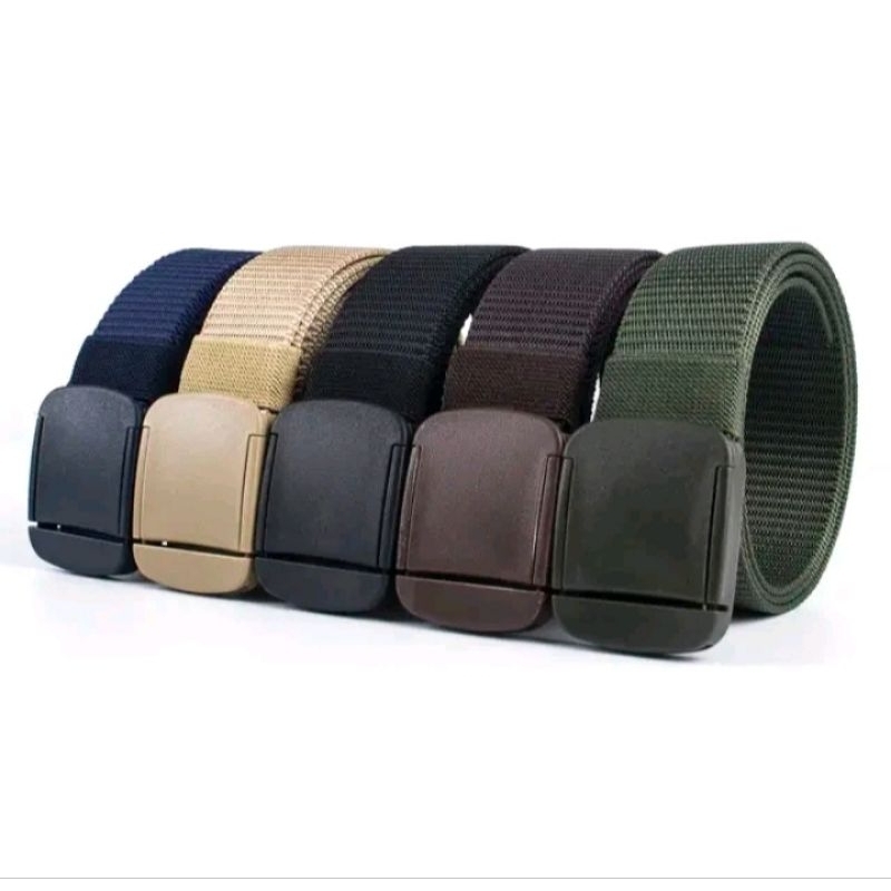 Jual Gesper Ikat Pinggang Pria Canvas Nilon Tactical Militari | Shopee ...