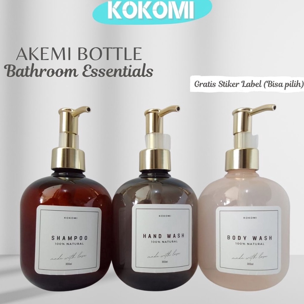 Jual KODE MFN873 KOKOMI Botol Sabun Aesthetic AKEMI Botol Refill Sabun ...