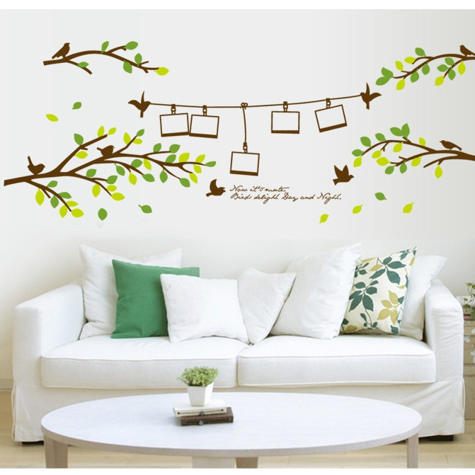 Jual Reliza Wall Sticker Branch N Bird Frame Ranting Pohon Bingkai Foto ...