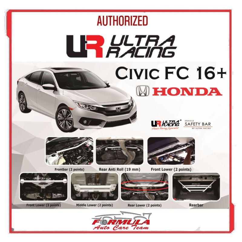 Jual Middle Lower (2p) Stabilizer Ultra Racing Honda Civic Turbo/FC ...