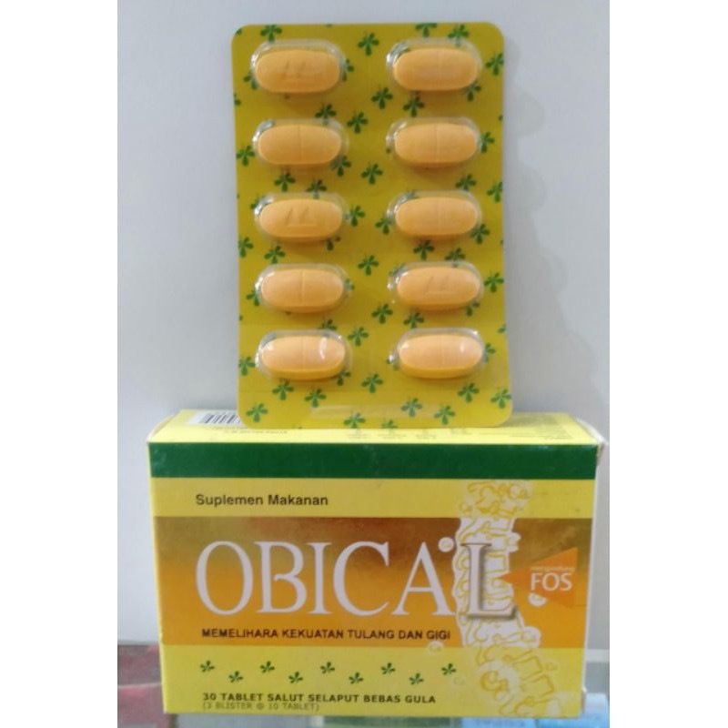 Jual Obical vitamin kalsium untuk ibu hamil & menyusui 1 strip isi 10 ...