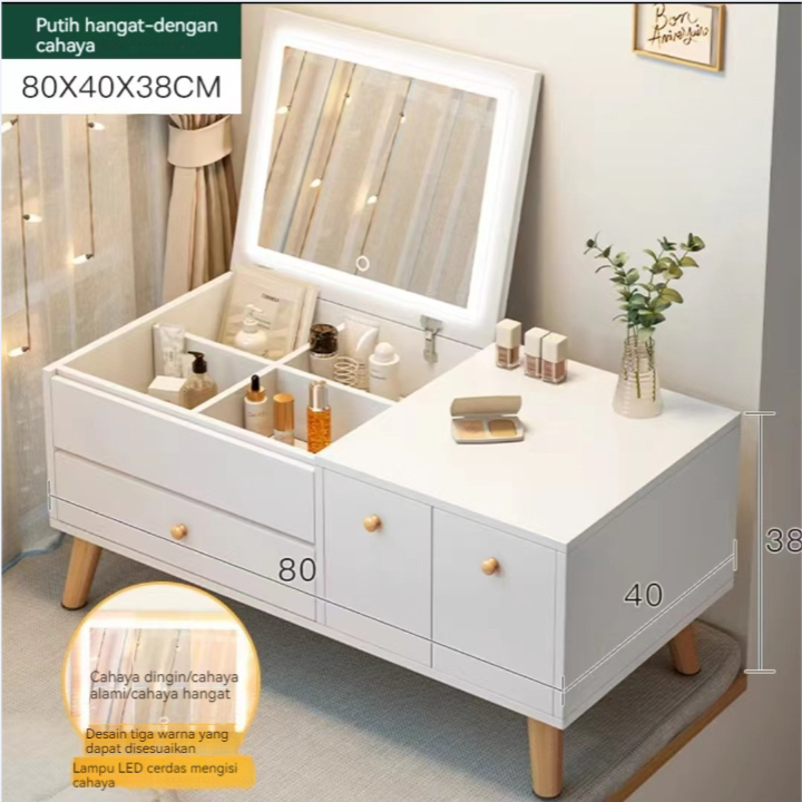 Jual Jutastore Meja rias jendela teluk Meja Rias Lampu Minimalis Meja ...