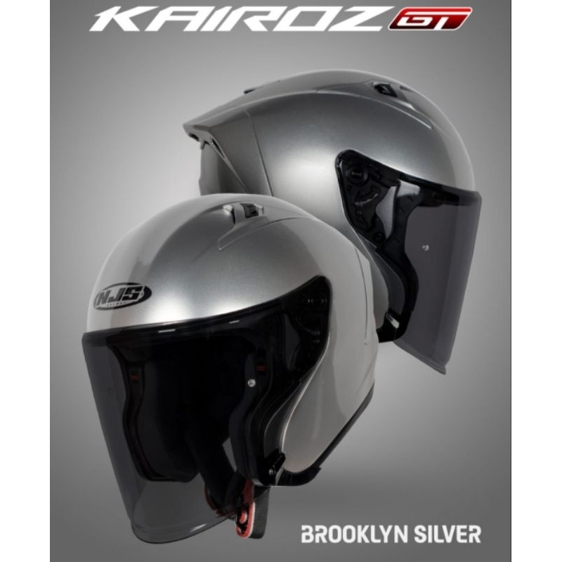 Jual NJS KAIROZ GT SOLID ORIGINAL | HELM MOTOR HALF FACE NEW KAIROZ GT ...