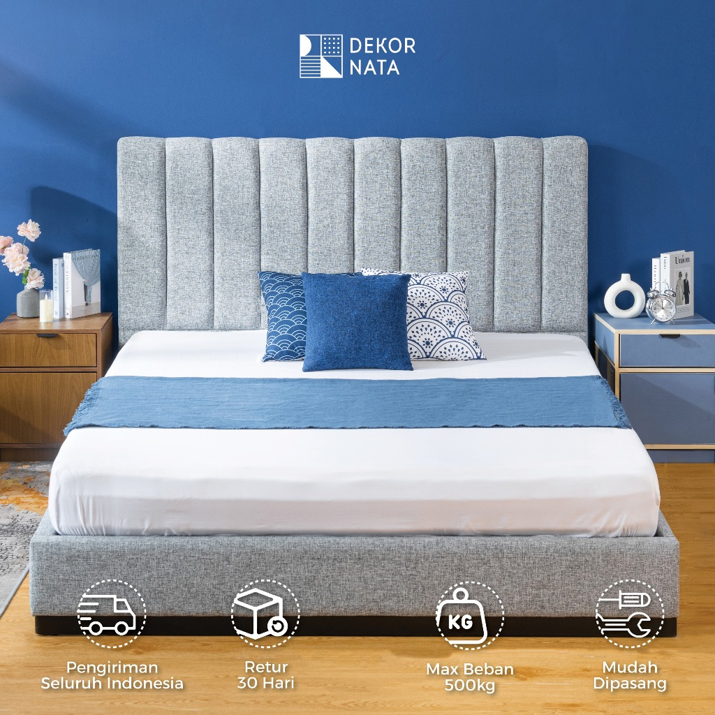 Jual Divan Tempat Tidur Riley Dipan Utuh Tanpa Kolong + Sandaran Tempat ...