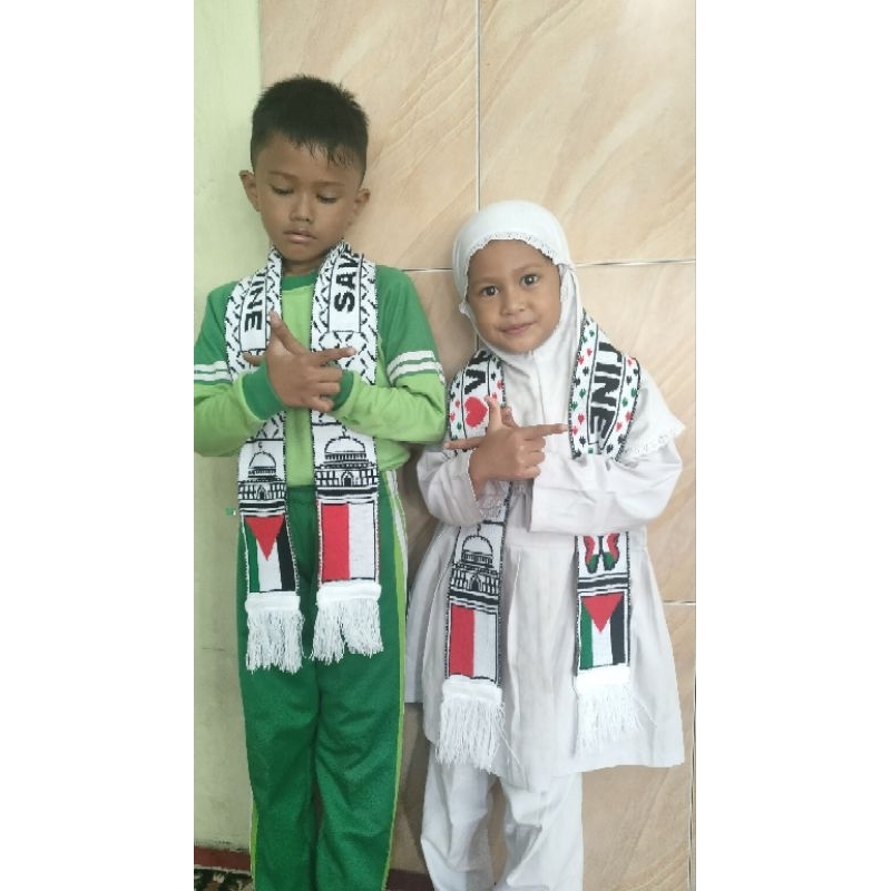 Jual SYAL ANAK BENDERA PALESTINA RAJUT KOMPUTER LEMBUT | Shopee Indonesia
