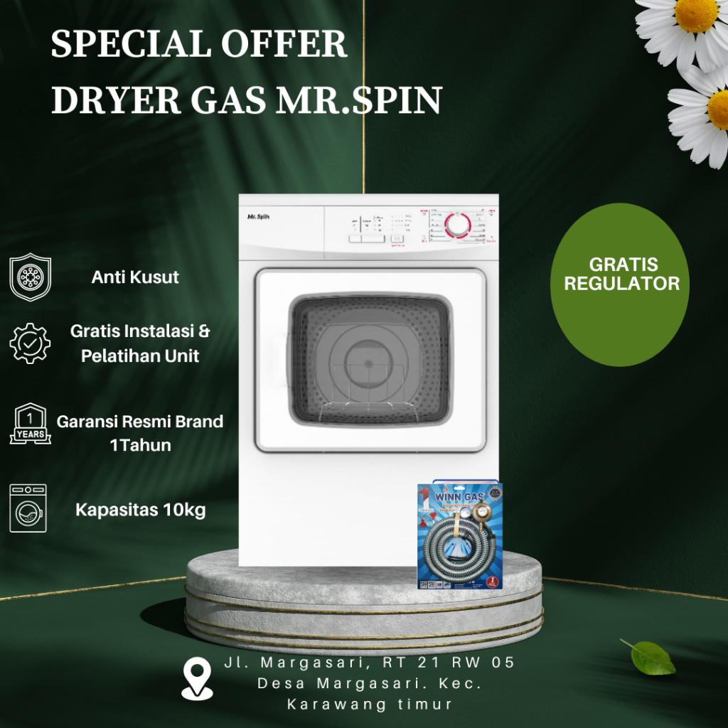 Jual Mesin Pengering Konversi Gas Mr. Spin Analog | Shopee Indonesia