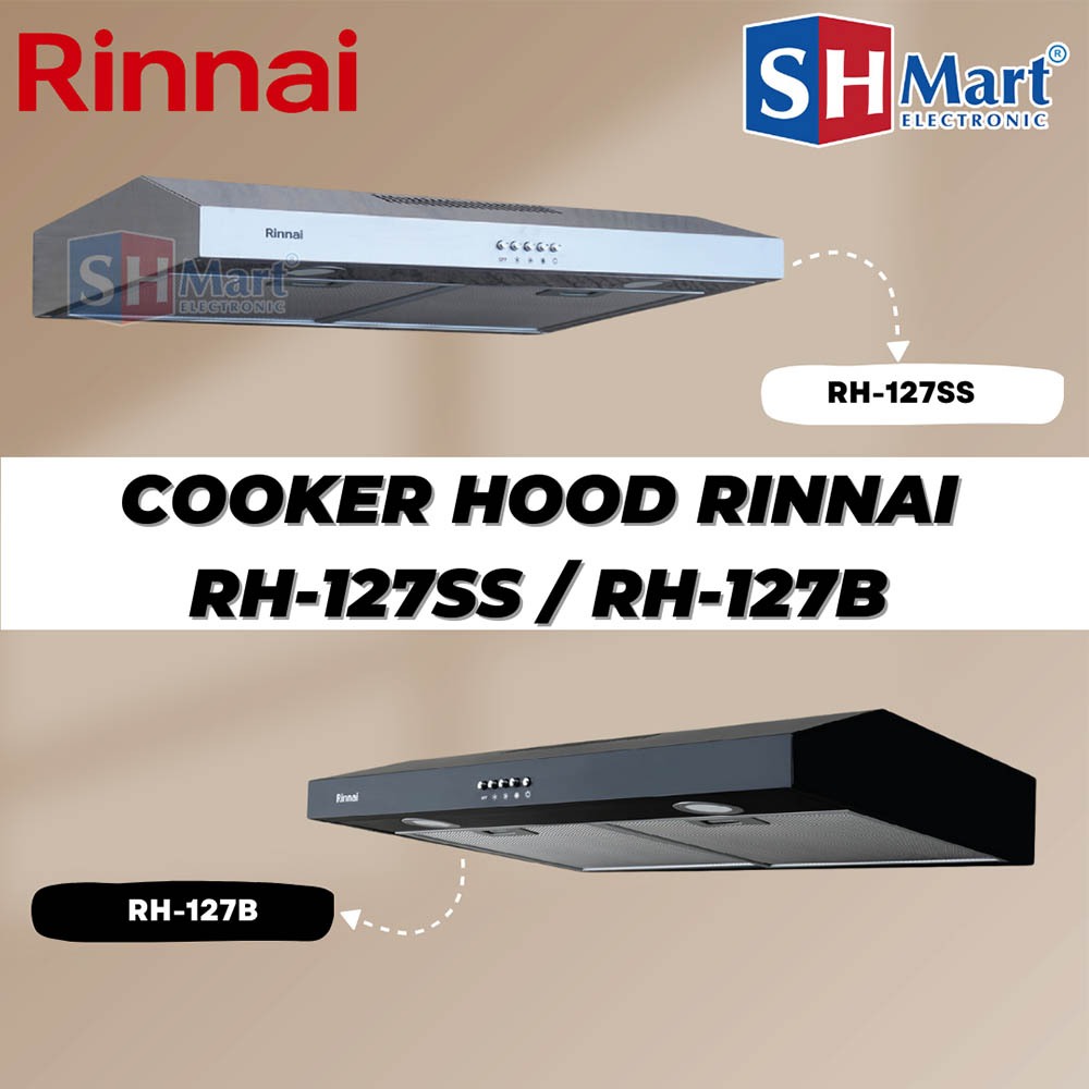 Jual COOKER HOOD RINNAI 70 CM PENGHISAP ASAP RH-127B RH127B / RH-127SS ...
